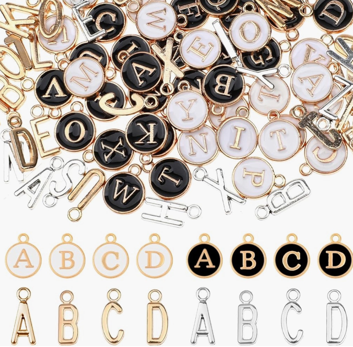 Novelty Alphabet Gold – The Teal Tail